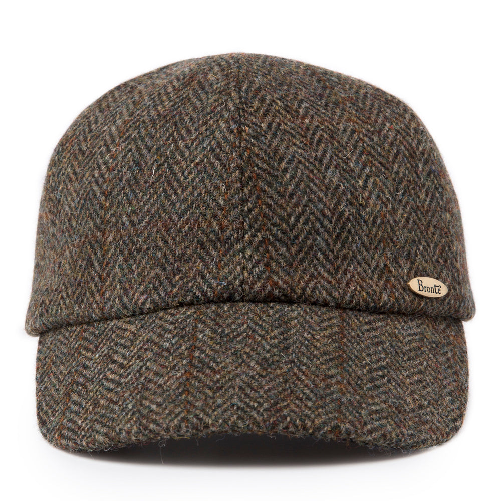 Bram baseball-cap-Harris Tweed-brown-green – Bronteshop