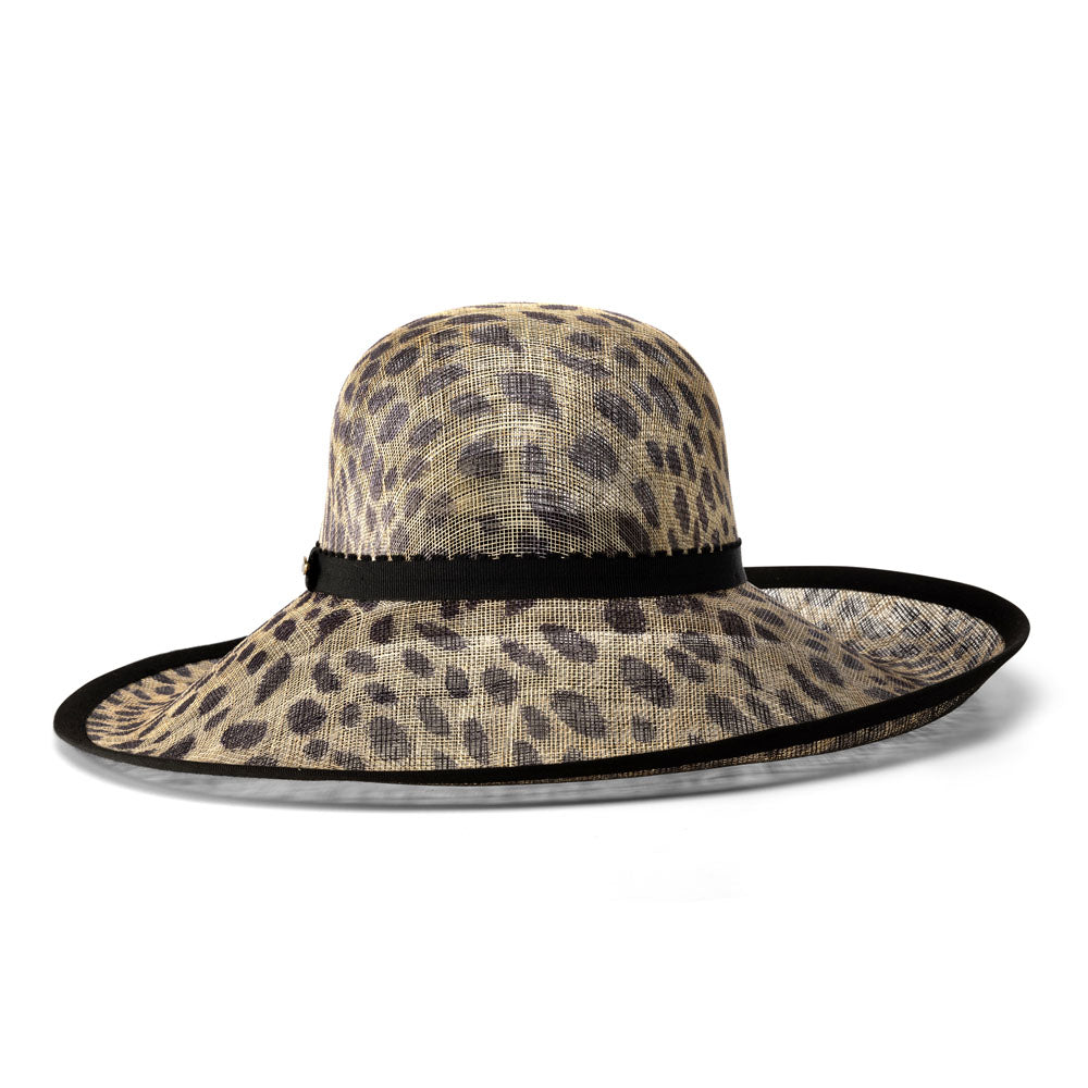 pam -Ceremonial-party-wedding hat-animal print – Bronteshop