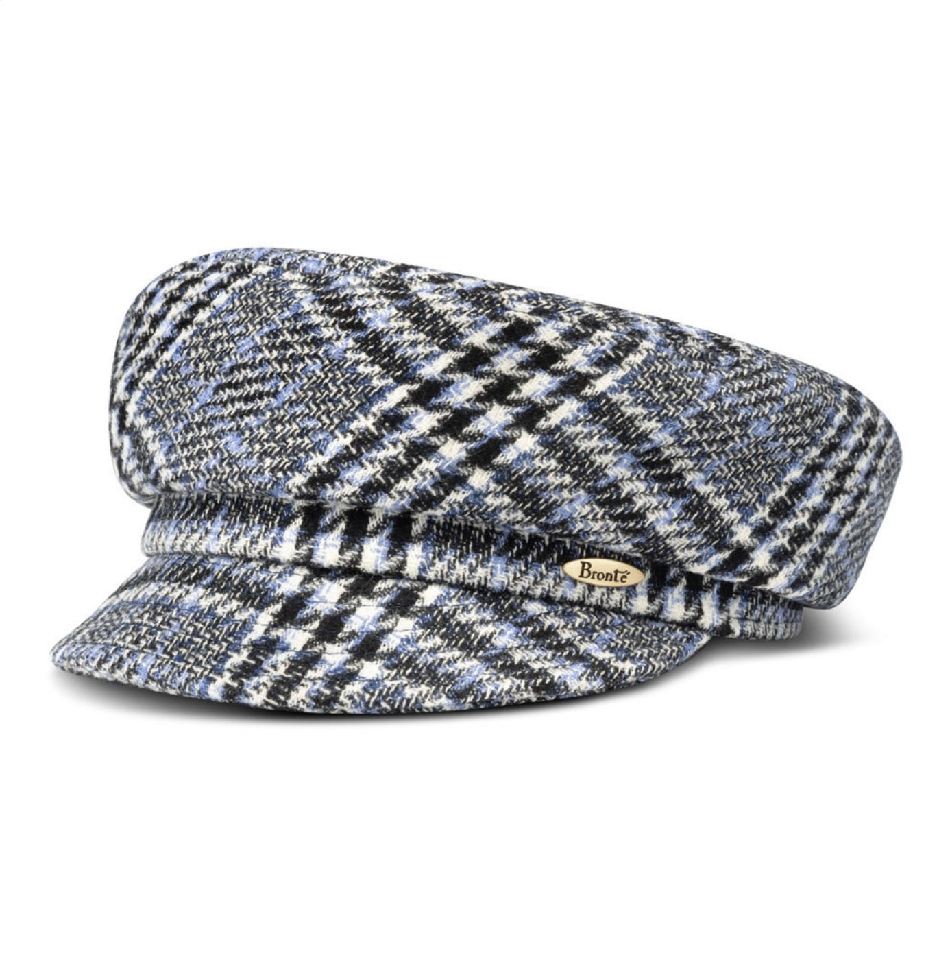 Ella-sailor cap,blue&black wool fabric, for women – Bronteshop
