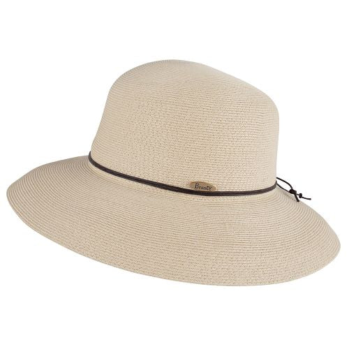 Anna-Wide brim-SUN hat-natural-straw-rollable-adjustable – Bronteshop