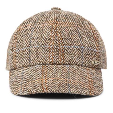 Bram baseball cap, beige, Harris tweed, adjustable – Bronteshop